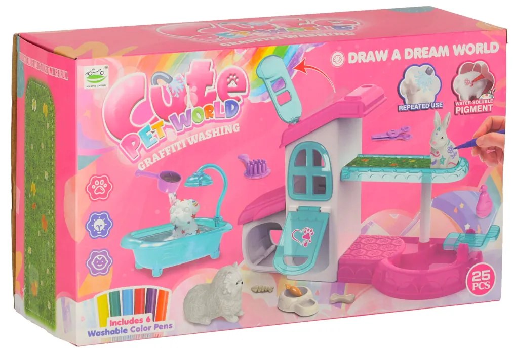 Creative Corner Pet hotel lázeňský dům pro psy kočky zvířata příslušenství 26 položek