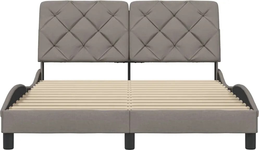 Rám postele bez matrace taupe 120 x 200 cm textil 3310591
