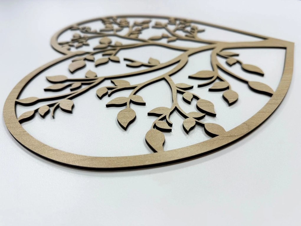 dřevo života Dřevěný strom v srdci Zvolte barvu dekoru: Bílá, Rozměry šxv (cm): 40x36