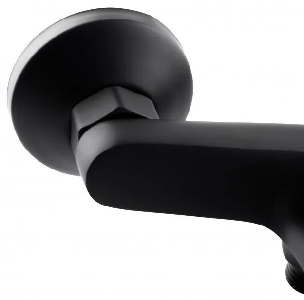 Erga Beso, nástěnná sprchová baterie 150mm, černá matná, ERG-YKA-BW.BESO-BLK