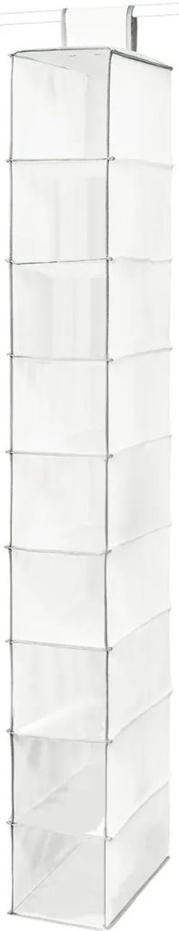 Závěsný organizér na obuv compactor milky 15 x 30 x 128 cm - 9 přihrádek