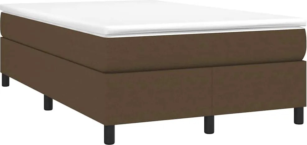 Rám postele s boxspringem tmavě hnědá 120 x 200 cm textil 3120849