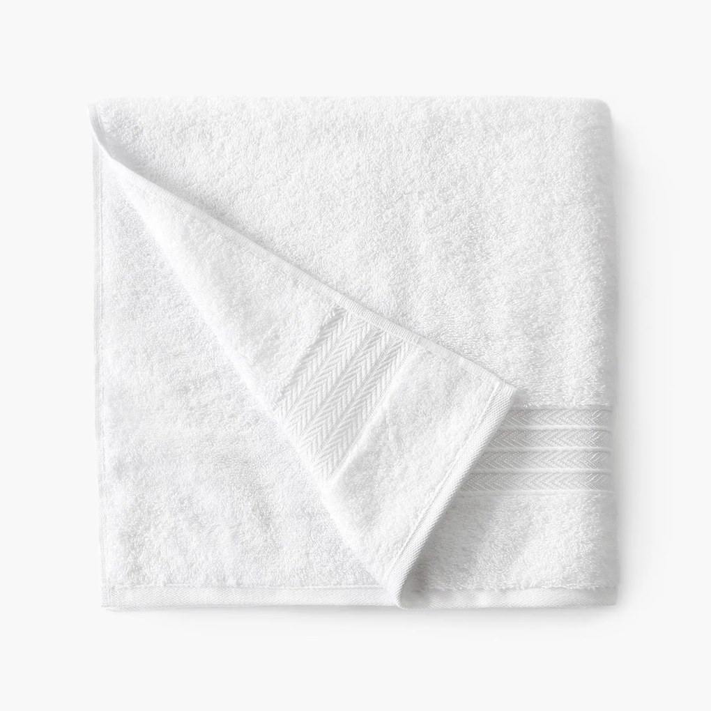 Goldea froté ručník / osuška kaya - bílý 50 x 100 cm