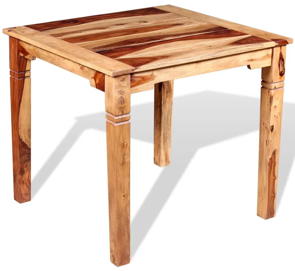 243962 vidaXL Jídelní stůl, masivní sheeshamové dřevo, 82x80x76 cm