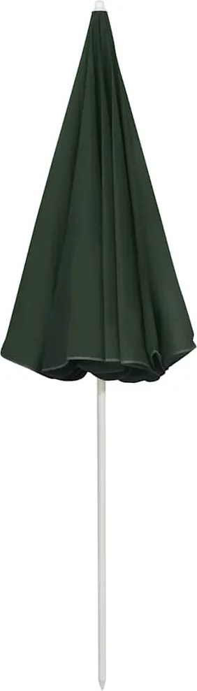 Plážový slunečník zelený 240 cm 314705