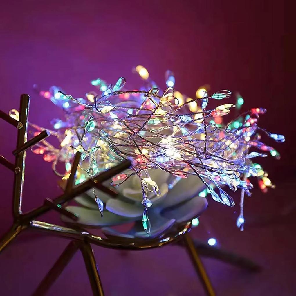 Vánoční LED nano řetěz, různobarevná, 5m, 500 LED