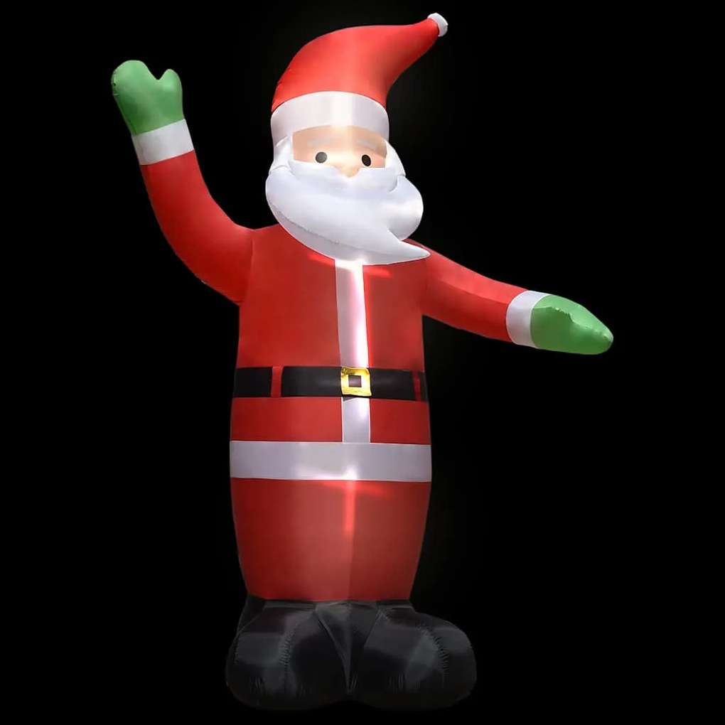 Nafukovací Santa Claus s LED vánoční dekorace IP44 3 m 331412