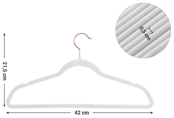 Věšáky na oblečení CRF026W01 20 ks