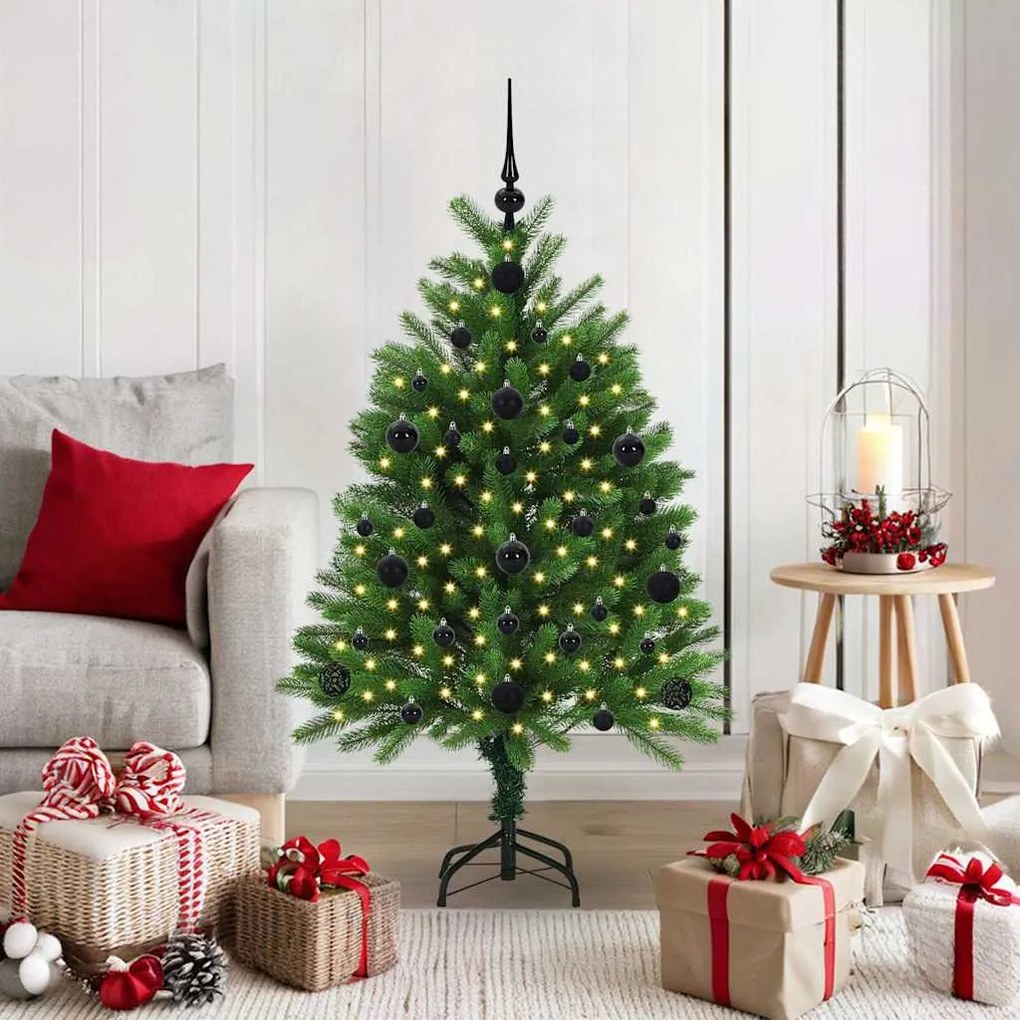 Vánoční stromeček s 150 LED diodami s stojanem Zelená 120 cm PE 3396310
