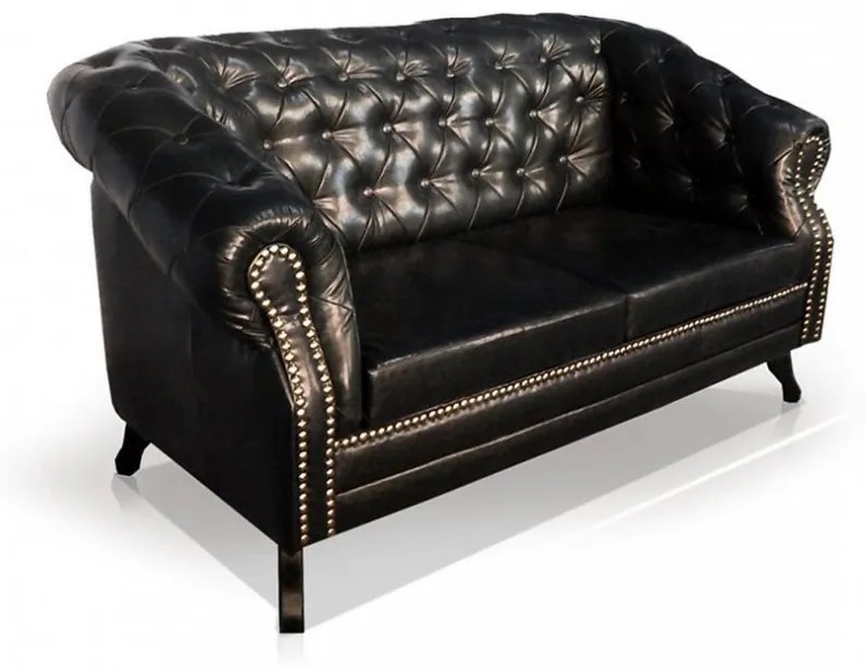 Askont Pohovka Chesterfield Bristol 2M Antik Black