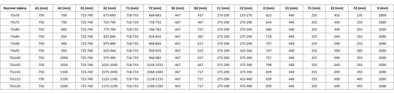 Mexen Mist-H L Duo, 2-křídlý ​​sprchový kout 75 x 100 cm, čiré sklo, černý profil, 8A5L-075L-100P-70-00