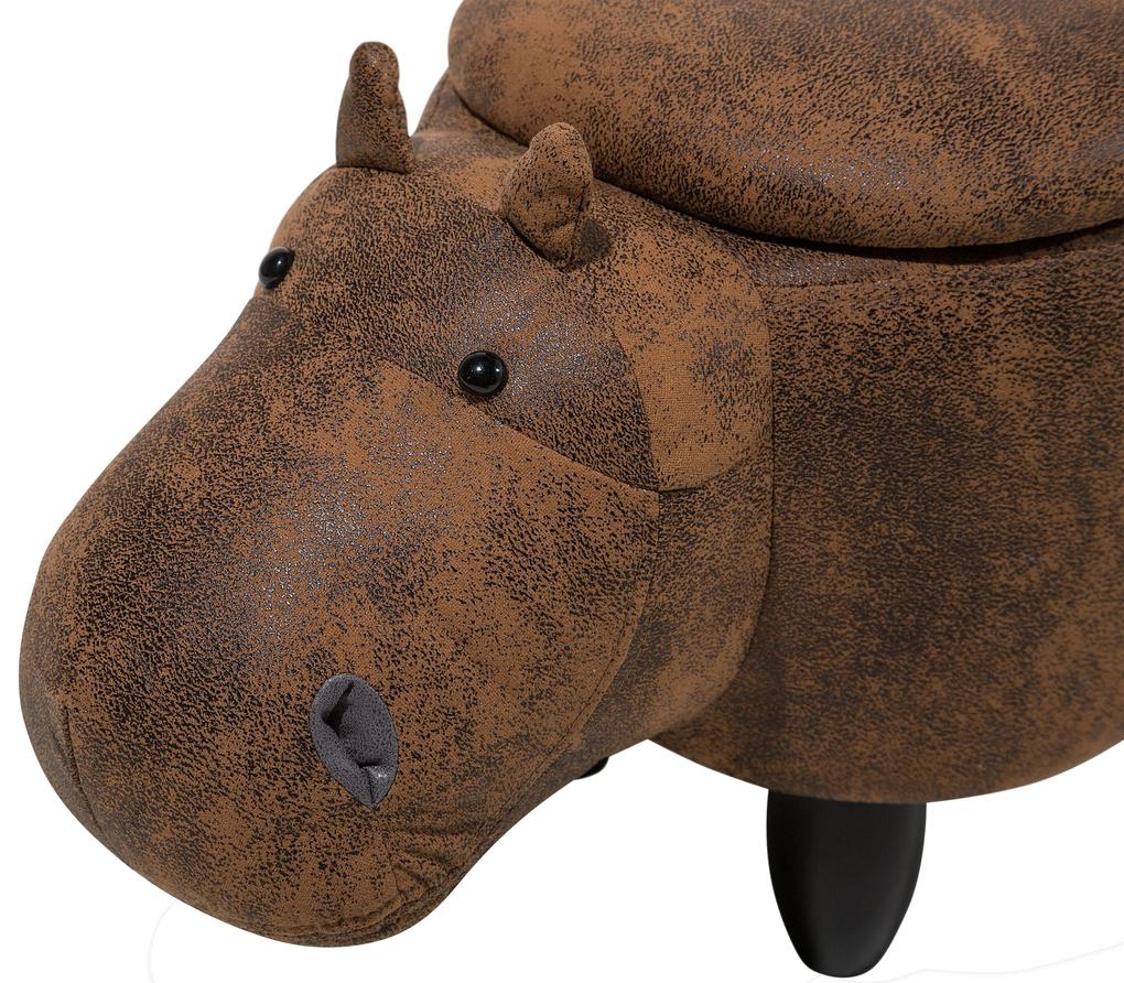 Světle hnědá stolička hrošík HIPPO Beliani