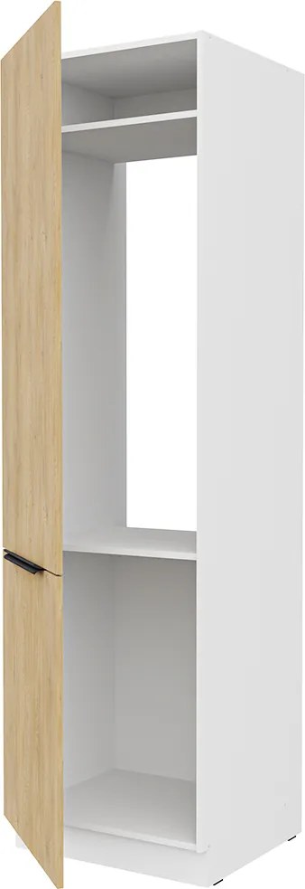 CREMONA bc | vysoká skříňka 60 LO-210 2F na vestavnou lednici | 60 cm | bílá/cremona