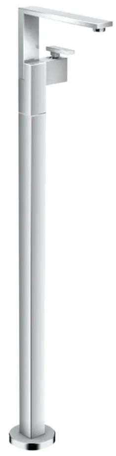 Axor Edge - Páková umyvadlová baterie volně stojící na podlaze, s odtokovou soupravou Push-Open - diamantový brus, chrom 46041000