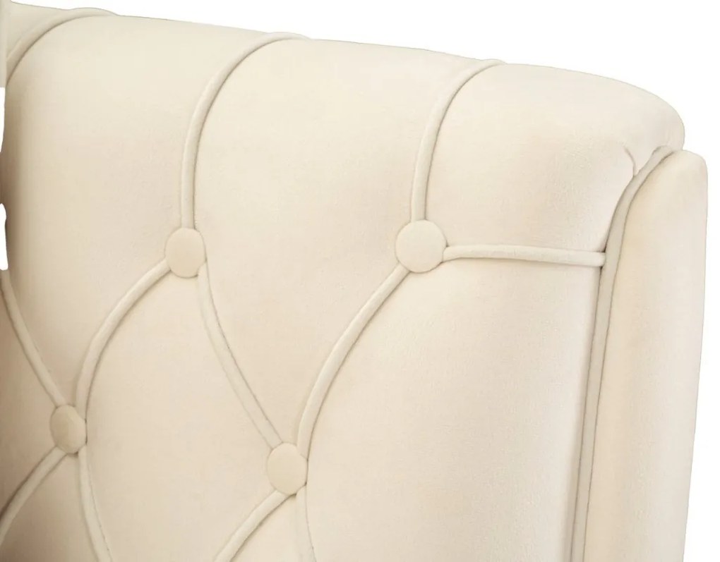 Designové křeslo Jagienka krémové