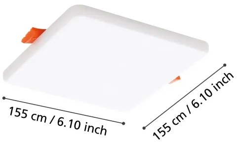Eglo 900968 - LED Koupelnové svítidlo RAPITA LED/11,5W/230V 15,5x15,5 cm IP65