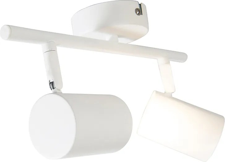 Moderní bílý nastavitelný bodový reflektor vč. 2 WiFi GU10 světelných zdrojů - Jeana