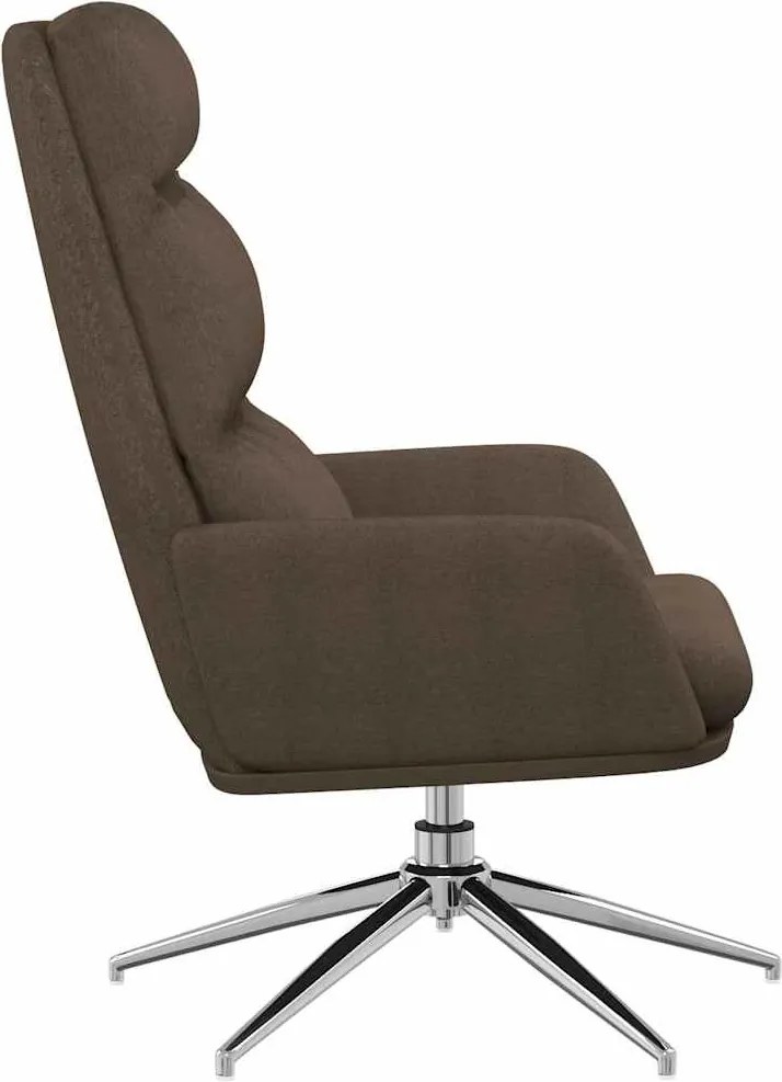 Relaxační křeslo taupe textil 341139