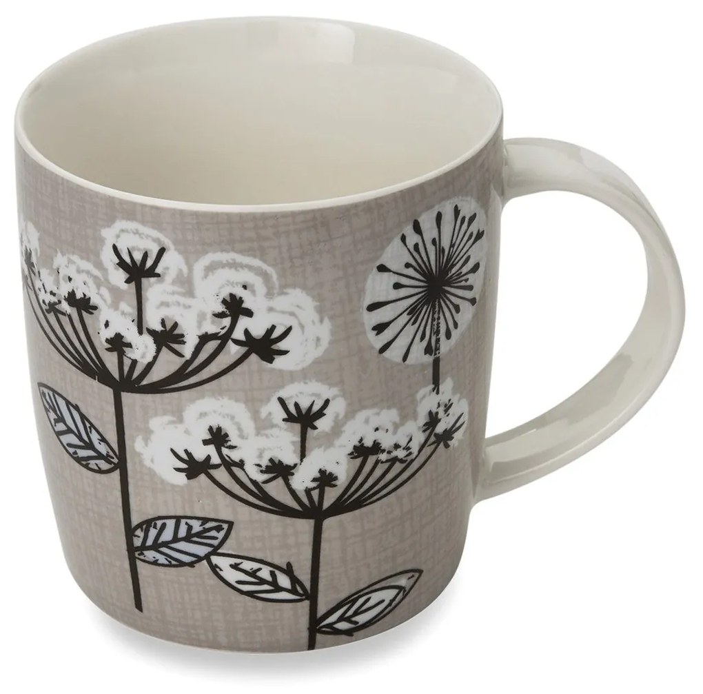 Cooksmart  Porcelánový hrníček Retro Meadow Mug šedý -300ml