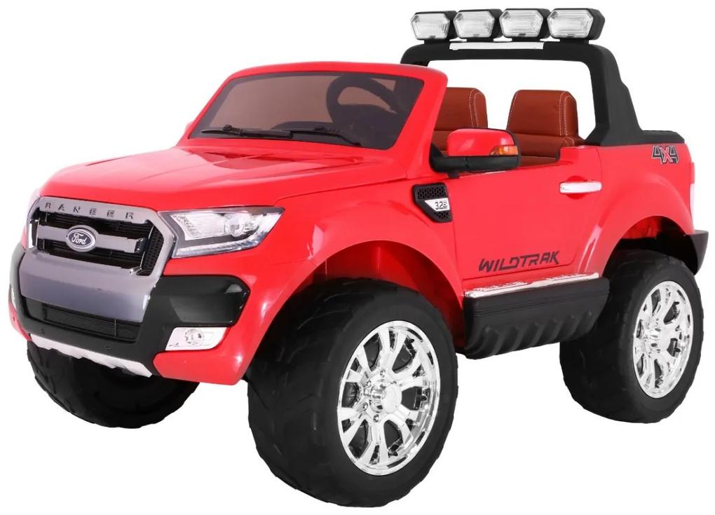 HračkyZaDobréKačky Elektrické autíčko Ford Ranger Wildtrak Luxury 2020, LCD červené