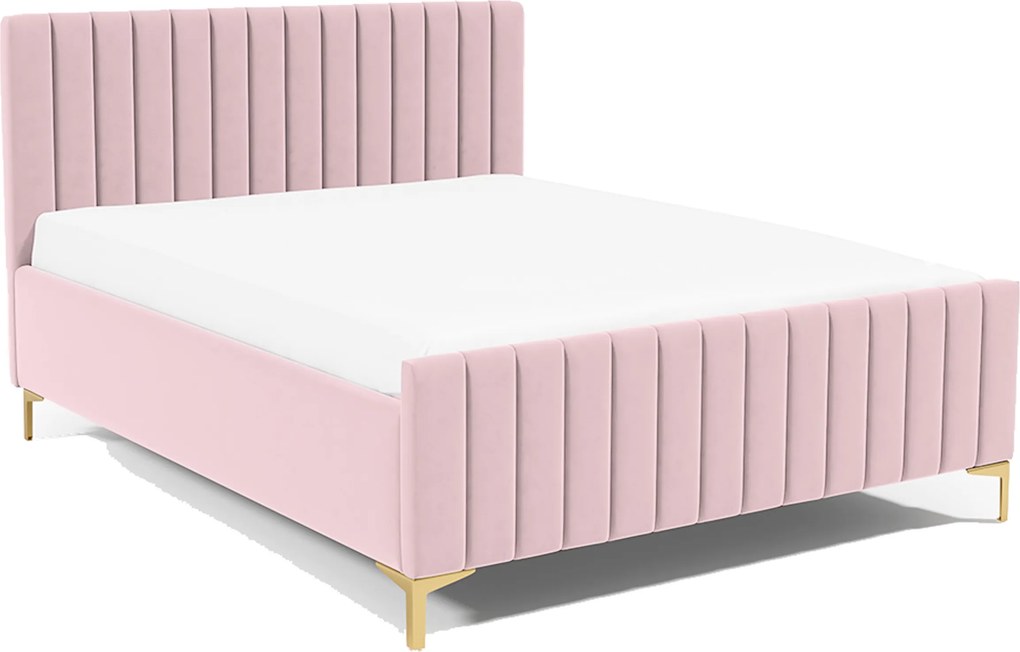 Eka Čalouněná postel SUTRA+ 120x200 cm Barva látky Trinity: Šedá (Trinity 2314), Úložný prostor: S dřevěným rámem úložného prostoru