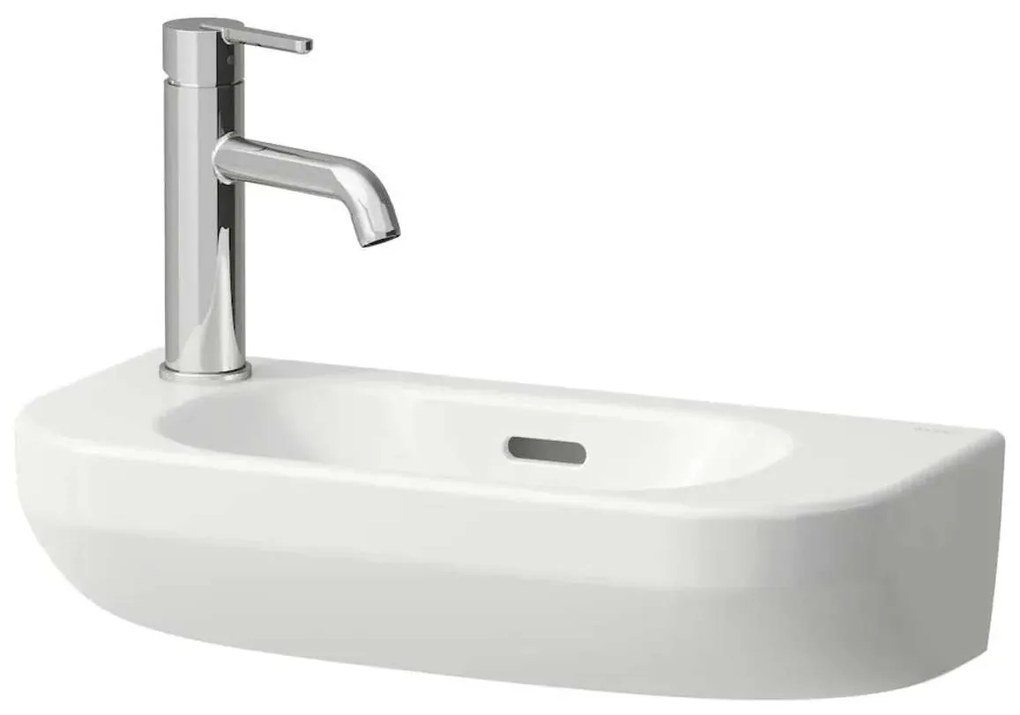 Laufen Lua - Umývátko 50x23 cm, s přepadem, otvor pro baterii vlevo, LCC, bílá H8150824001051