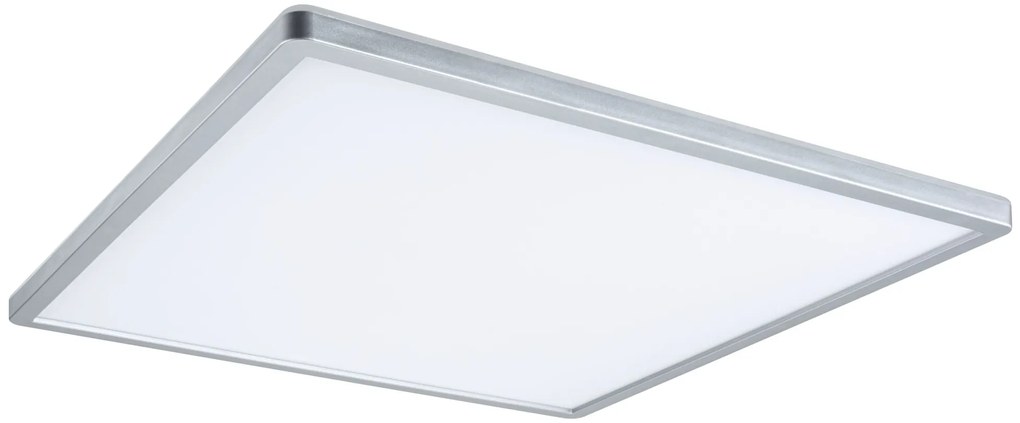 Paulmann 71009 Atria Shine, matně chromové stropní svítidlo s korónou, 22W LED 4000K tříkrokové stmívání, 42x42cm
