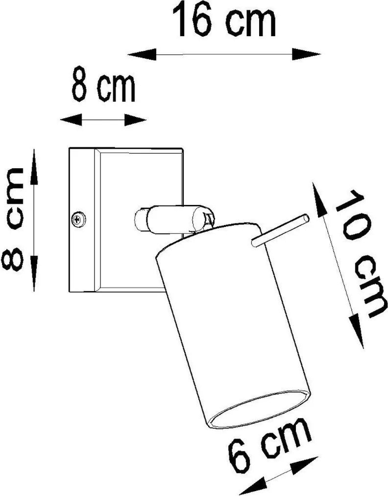 Sollux Lighting Nástěnné svítidlo RING šalvějové