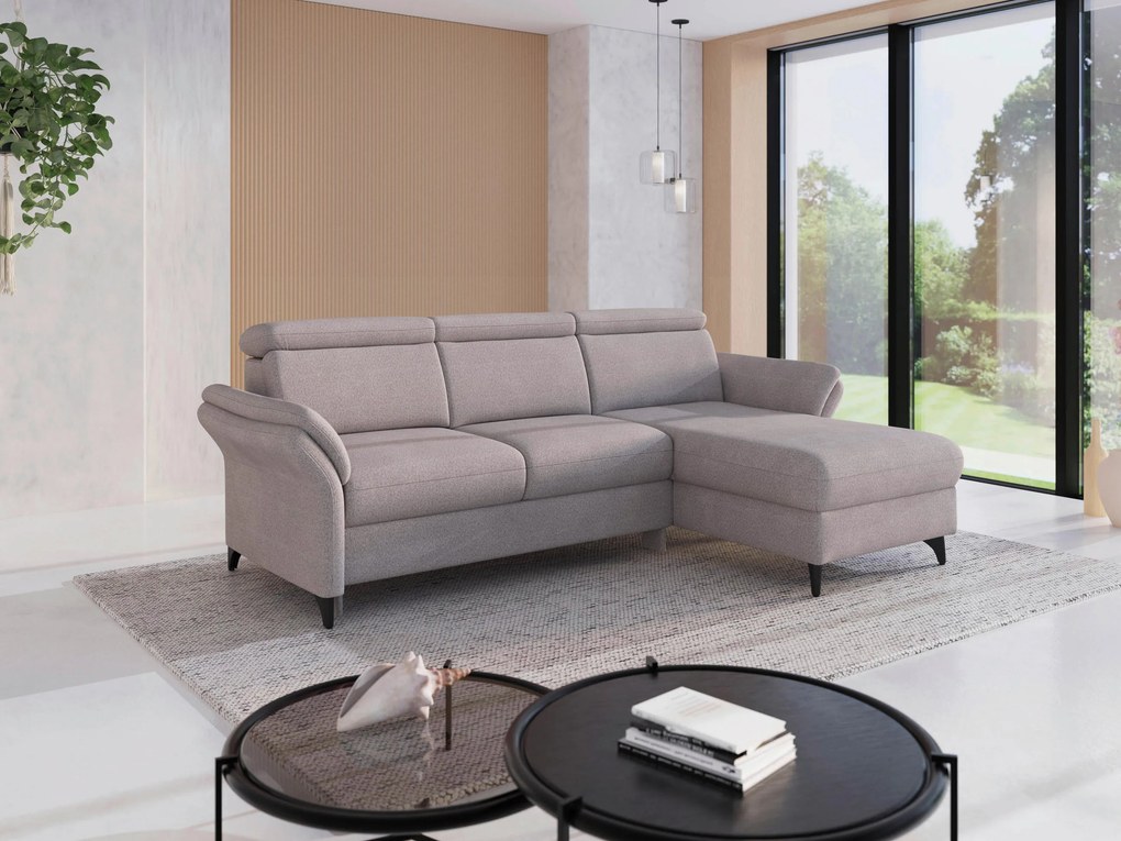 XXXLutz ROHOVÁ SEDAČKA, textil, barvy stříbra Sit & More - Sedací soupravy - 000144025897