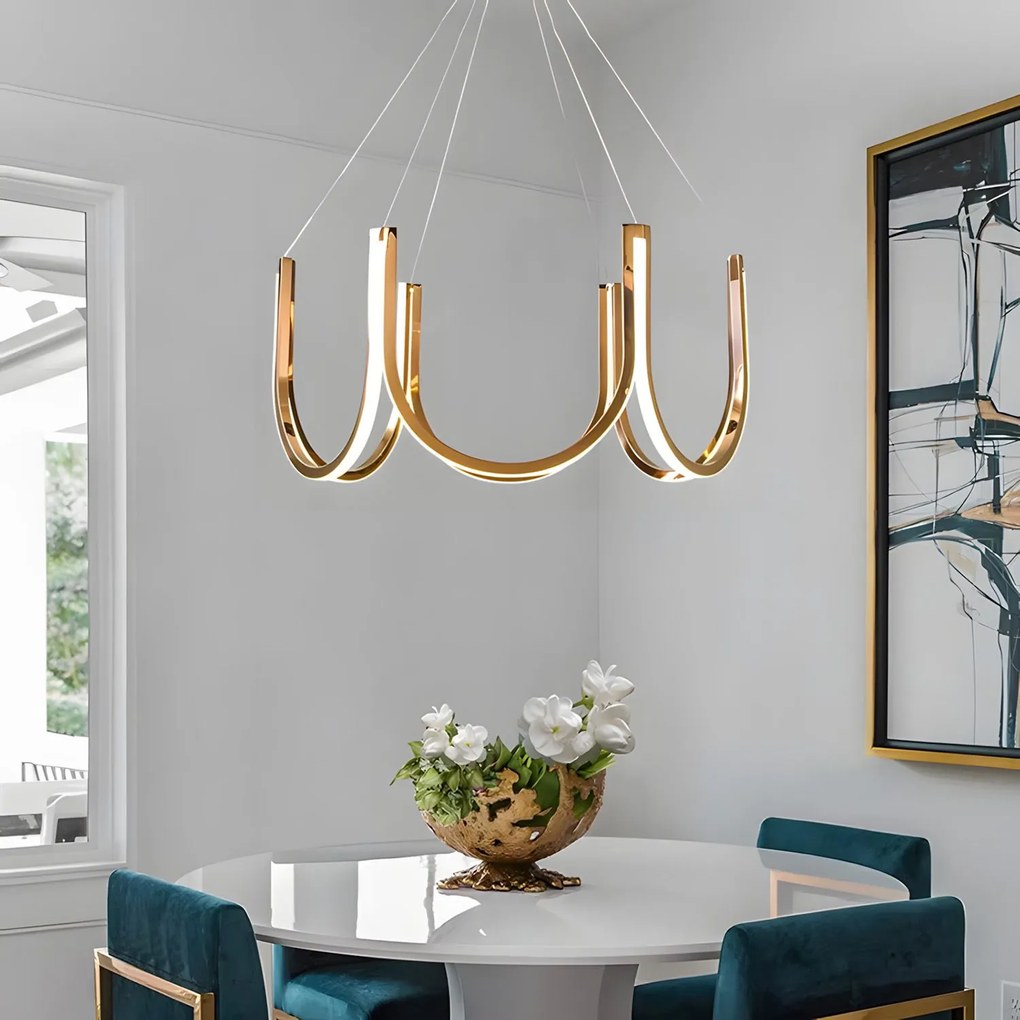 Toolight Závěsné LED osvětlení Modern D11 APP1749-CP zlaté