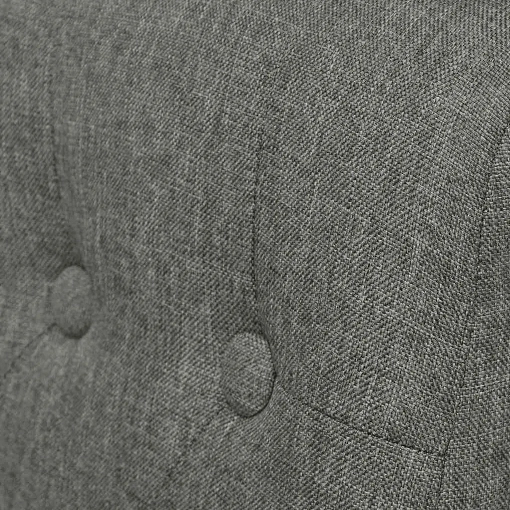 Jídelní židle 2 ks světle šedé textil 242222