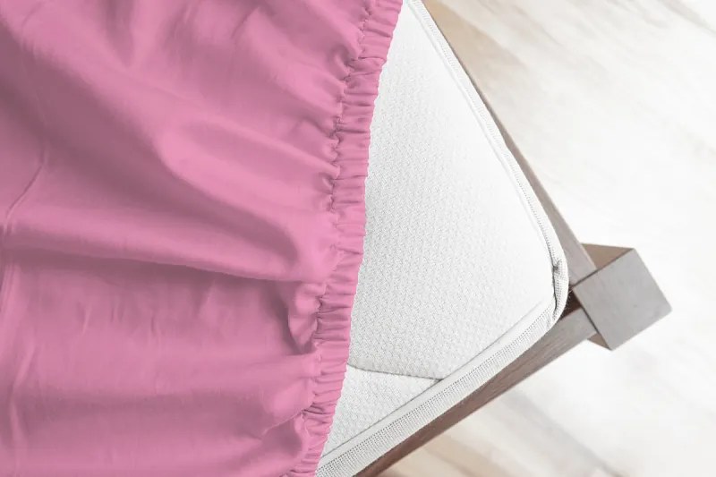 Matějovský napínací prostěradlo jersey Světle růžové na matraci: 70 x 140 cm