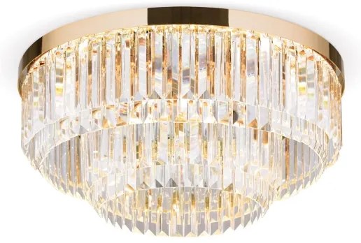 Orion - LED Stm. křišť. svítidlo PRISM LED/80W/230V pr.55 cm 24K zlato