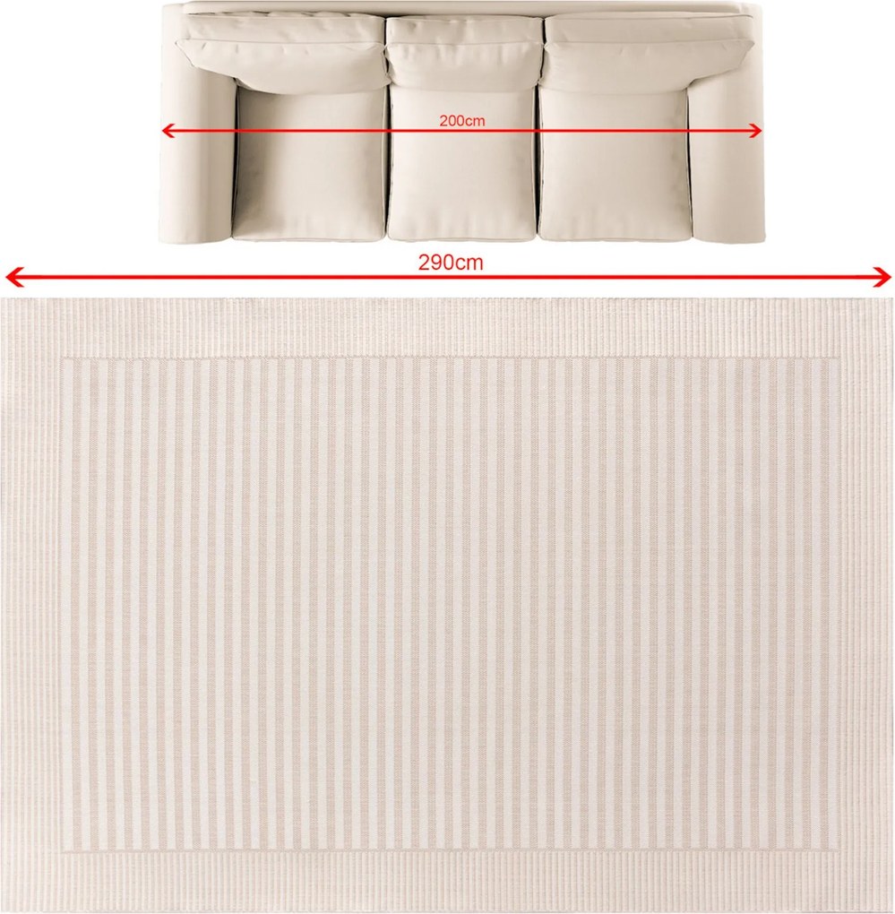Koberec Lunara cream 200x290 cm