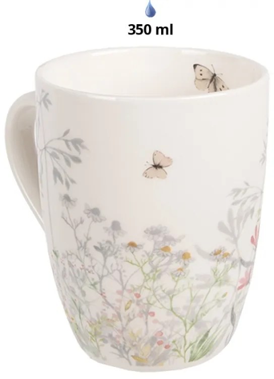 Porcelánový hrnek s motivem divoké louky Wildflower Fields – 350 ml
