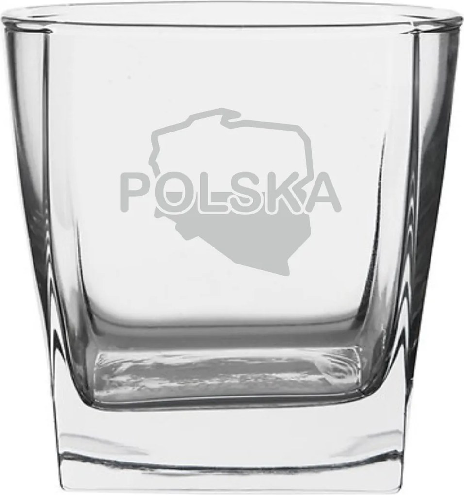 Sada 2 sklenic na whisky, gravírování Polsko