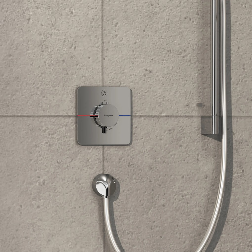 Hansgrohe ShowerSelect Comfort Q, termostat pod omítku pro 1 spotřebič, chrom, HAN-15581000