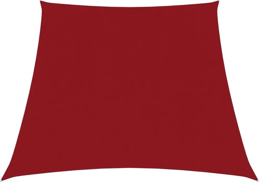 vidaXL Stínicí plachta oxfordská látka lichoběžník 3/5 x 4 m [135133] Barva: Červená