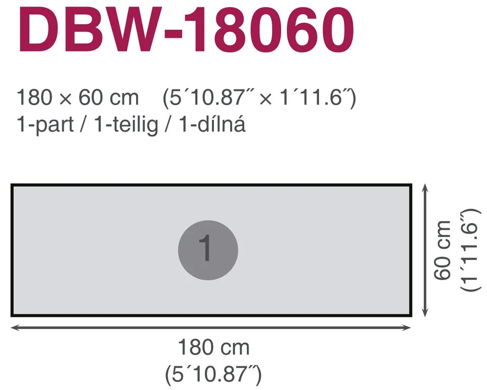 DIMEX | Dibond za kuchyňskou linku DBW-18060-063 | 180 x 60 cm | Dřevěná zeď