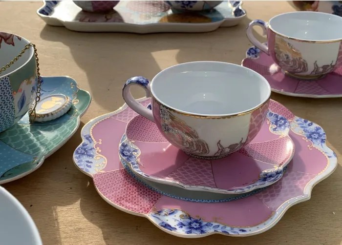 Pip Studio Royal Pink Šálek s podšálkem na čaj 225ml