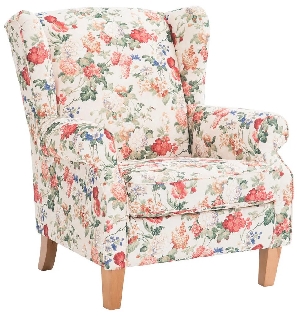 XXXLutz KŘESLO UŠÁK, textil, vícebarevná Landscape - Křesla ušáky - 001877055402