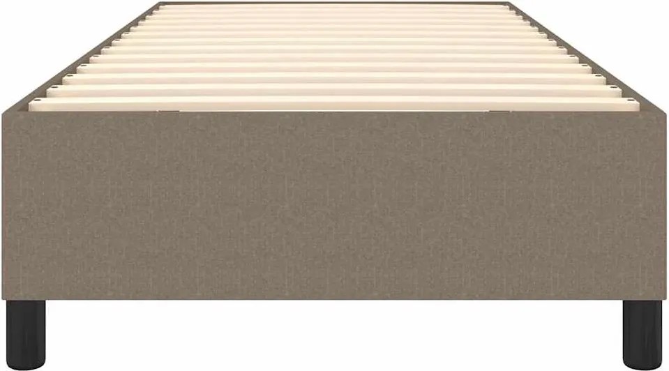 Rám postele s boxspringem taupe 90x190 cm textil 3120826