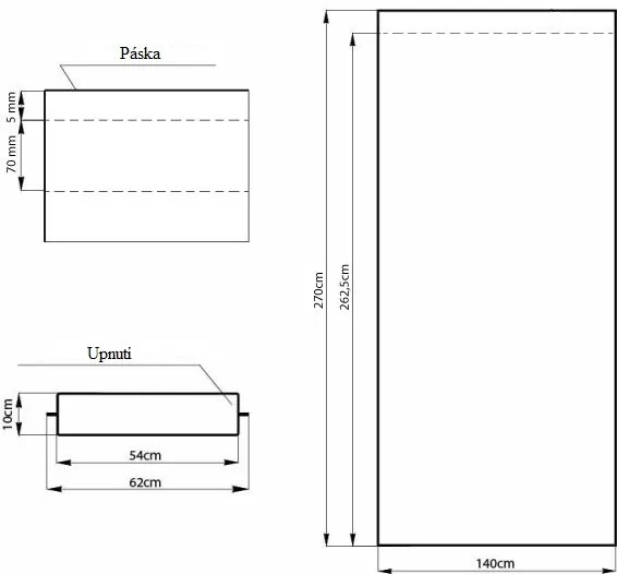 Závěs AmeliaHome Velvet 140x270 cm krémový