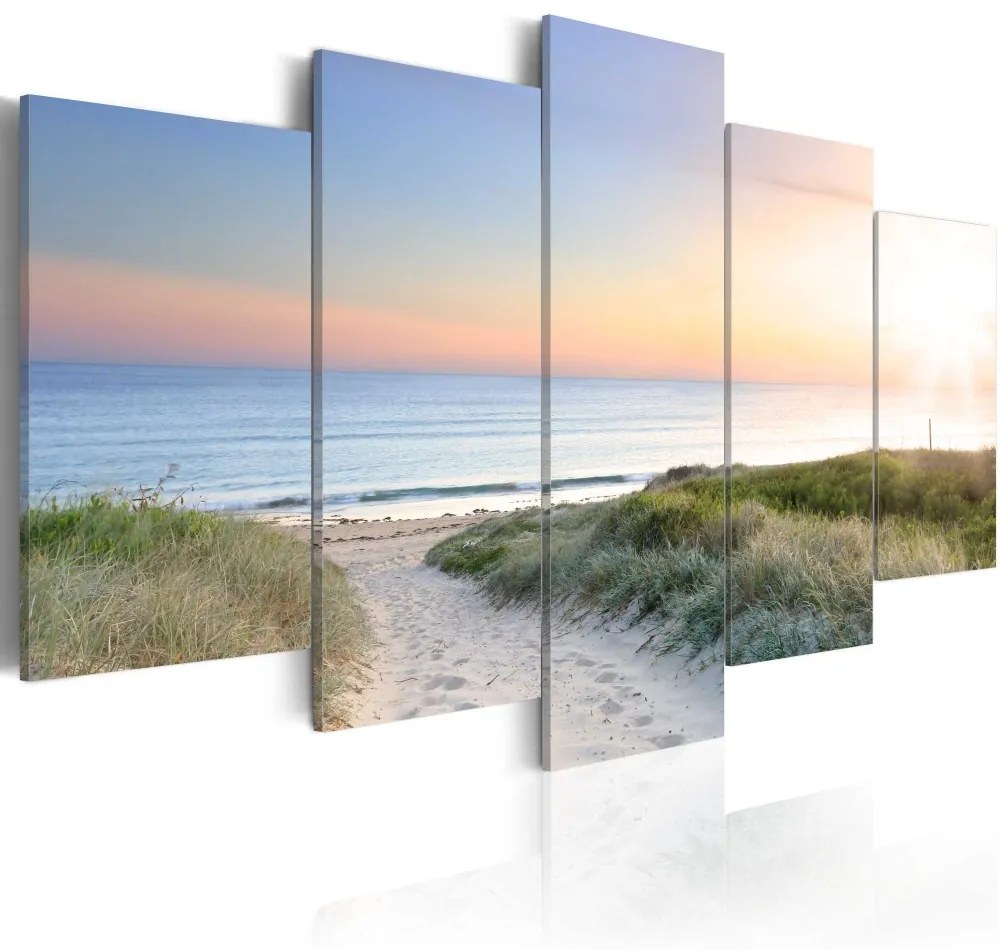 Obraz na plátně Bimago - Baltic Sea in the morning 100x50 cm