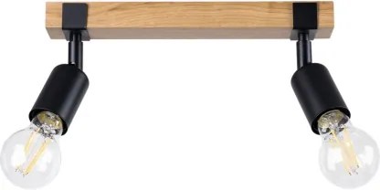 Stropní svítidlo SOLLUX ZUCA 2 černé E27 2x15W bez žárovky SL.1296