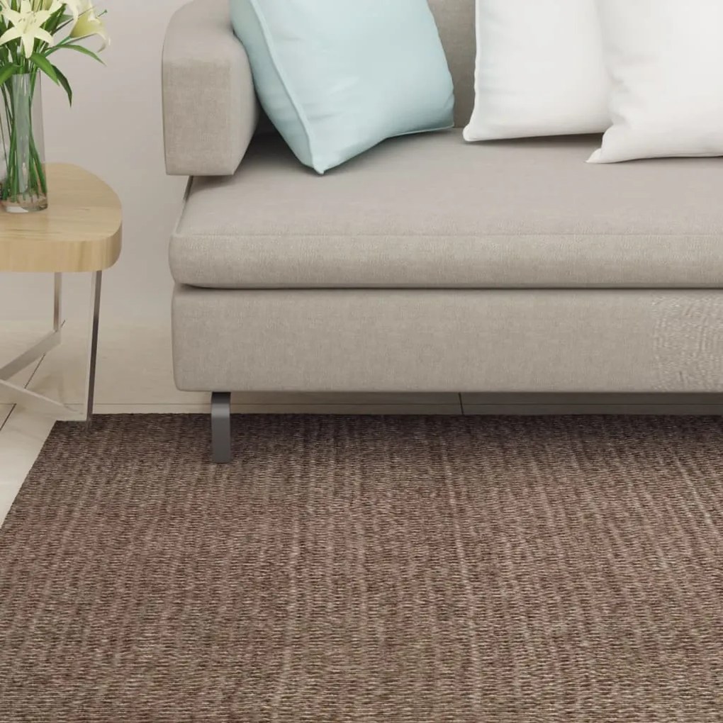 vidaXL Sisalový koberec pro škrabací sloupek hnědý 80 x 250 cm