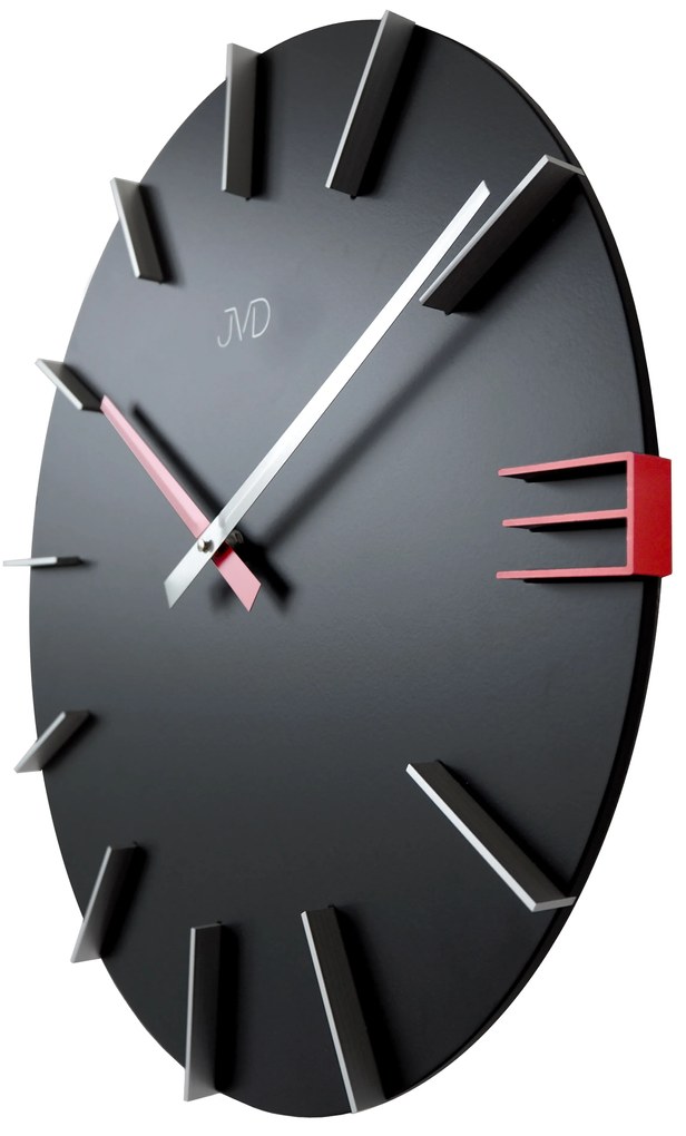 JVD Designové moderní černé hodiny JVD HC44.2