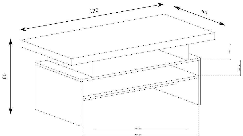 Obývací stěna INDIANAPOLIS s | sestava A | 330 cm + stolek 120x60 cm | jasan světlý