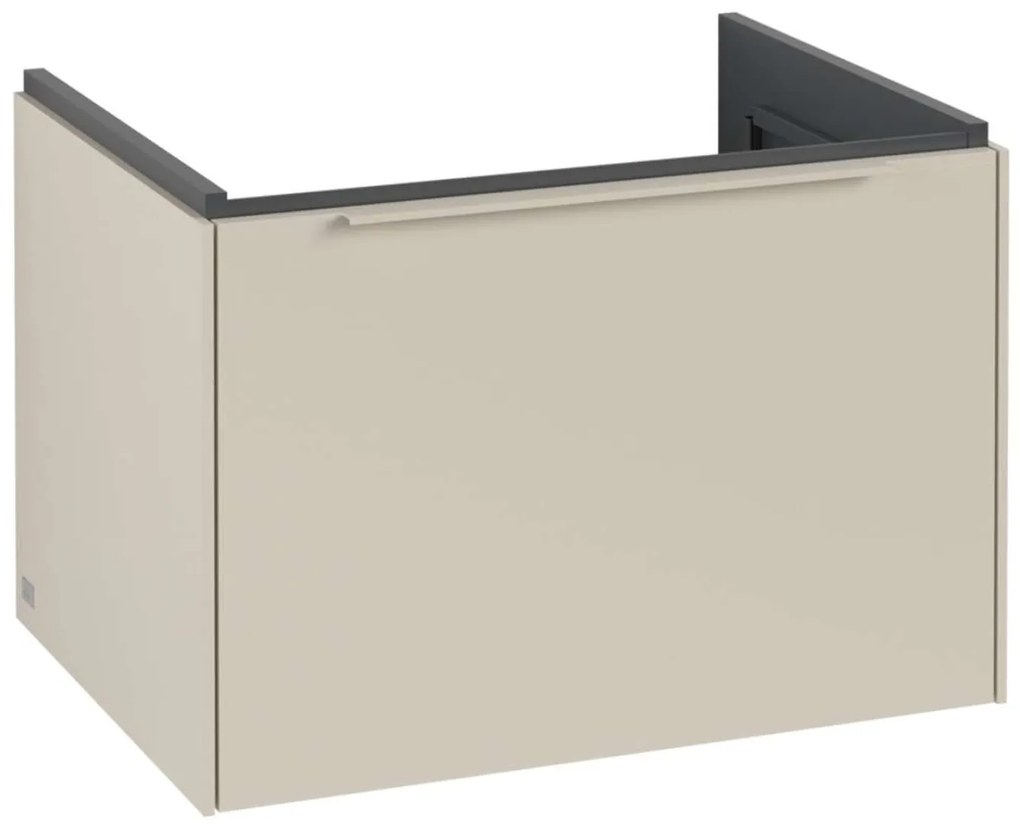 Villeroy & Boch Subway 3.0 - Umyvadlová skříňka, 62x43x48 cm, 1 zásuvka, Cashmere Grey C57502VN