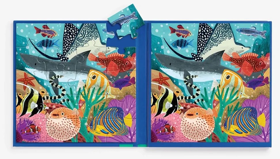 Mudpuppy Magnetické puzzle Hlubiny moří 2x20 dílků